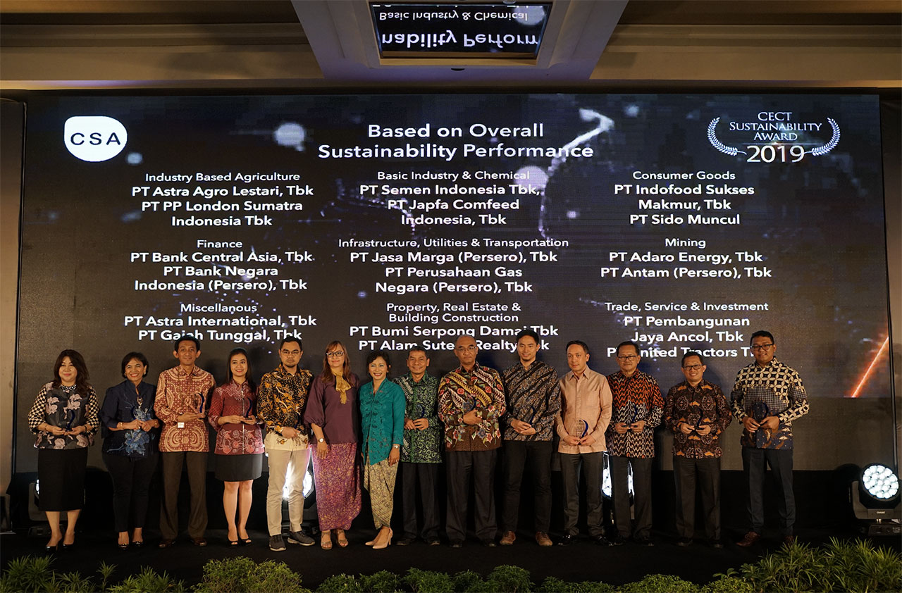 CECT Sustainability Awards 2019 “Based on Overall Sustainability Performance” – CECT Sustainability